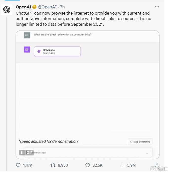 解決最大痛點！ChatGPT可以聯網，訪問數據不再侷限於2021年9月之前 - SL886 日誌